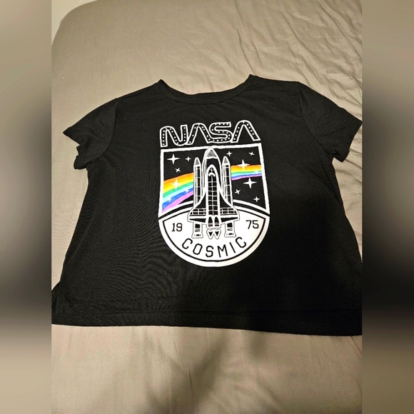 Tops | Vintage Soft Nasa Crop Top Sz Xl | Poshmark